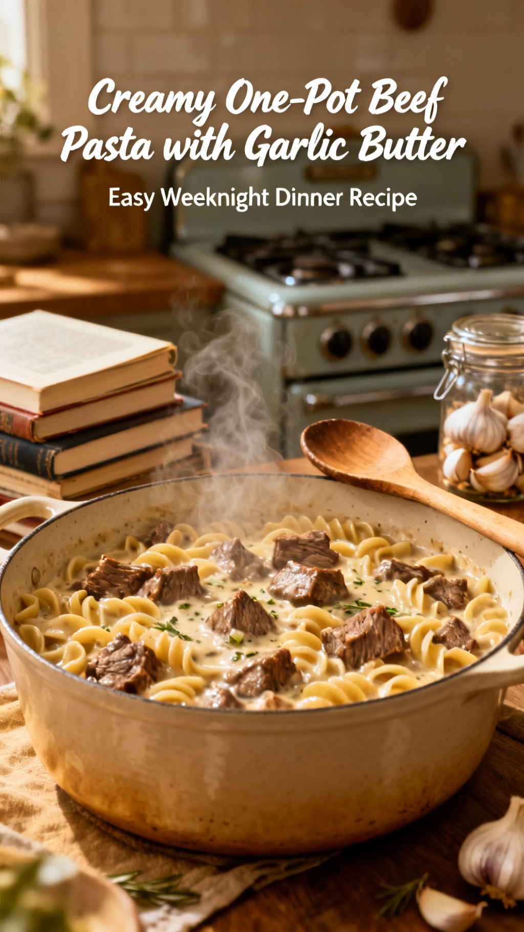Creamy One-Pot Beef Pasta With Garlic Butter – Easy Weeknight Dinner Recipe